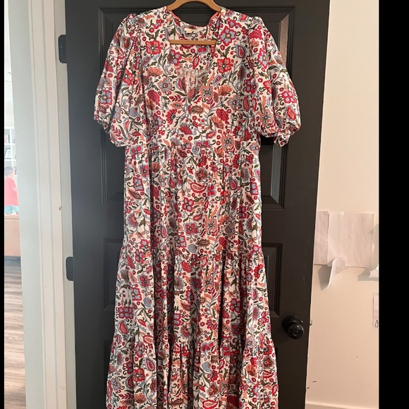 Boden | Dresses | Boden Puff Sleeve Midi Dress | Poshmark